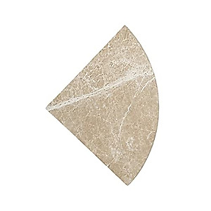 Premium Quality Marble Cappuccino Beige Shower Corner Shelf Floating Stone for Bathroom Caddy (1)