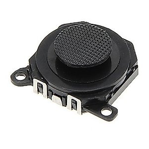 Gametown Replacement Parts Analog 3D Button Thumbstick Stick Joystick Rocker with Cap for Sony PSP 1000 1001 -Black