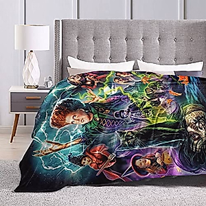 Niubai Halloween Blanket Cartoon Blanket Flannel Fleece Blanket Ultra Soft Lightweight Throw Blanket for Bed Couch Living Room 60''X50''