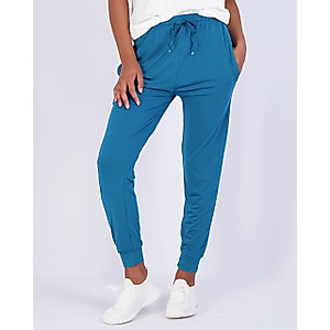 Real Essentials 3 Pack: Womens Dry Fit Athletic Active Lounge Jogger Sweatpants Sweat Pants Teen Workout Gym Yoga Track Running Casual Ladies Pockets Cuffed Soft Lightweight Exercise - Set 3, XXL