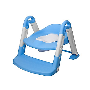 COLOR TREE Potty Training Seat with Anti-Slip Step Ladder, Toddler Toilet Seat Potty Training Toilet for Kids, Toddler Potty Seat for Toilet, Baby Toilet Potty Chair for Boys Girls,Blue