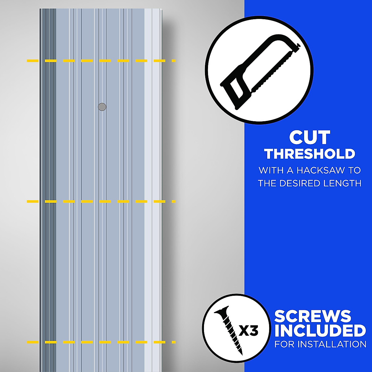 M-D Building Products 68627 1/4-Inch by 6-Inch - 36-Inch TH043 Fluted Saddle, Mill