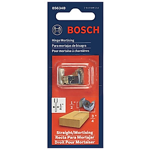 BOSCH 85634B 1-Piece 3/4 In. x 1/2 In. Carbide-Tipped Lock Mortising Router Bit