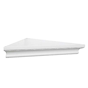 AHDECOR White Corner Shelves, Easy-to-Install Floating Corner Shelves for Home Décor, Ideal for Displaying Keepsakes, 2-Pack