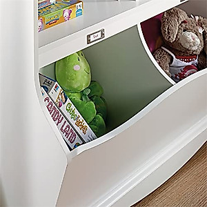 Sauder Pogo1 shelves Bookcase/footboard, Soft White finish