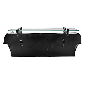 Chevrolet Nova SS Floating Wall Shelf, Black, 19.3x6.3x6.9 inches, Tempered Glass, Battery Powered LED Headlights, Chevy Enthusiast Gift, Gifts Idea, Car Lover's Decor, Nova Collector