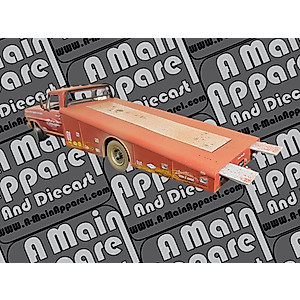 1970 F-350 Ramp Truck Red Primer (Rusted) Porkchop's Chop Shop 1/18 Diecast Model by Acme A1801416
