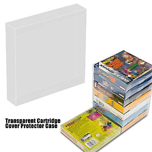 10Pcs Game Card Cartridge Case, Transparent Scratch-Proof Plastic Game Card Protective Case Intend for Nintendo Game Boy GBA Boxed Game