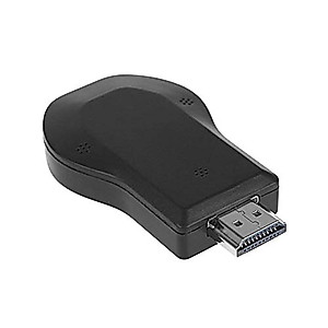 MiraScreen Wireless Display Receiver Mobile Screen Cast Dongle 1080P HDMI AV Adapter Cable for Connect Samsung Galaxy S6 S7 S8 Plus Note 8/5/4/3 iOS Apple iPhone iPad Tablet PC to HD TV (Black)