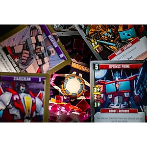 Renegade Game Studios Transformers Deck-Building Game 1-5 players ages 13+ to enjoy in 45-90 min. Play competitively or as a solo/cooperative game