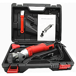 cjc Sheep Shears, 220V Electric Sheep Goat Shear Farm Clipper Shearing Machine Cutter Wool Scissor (220V 500W)