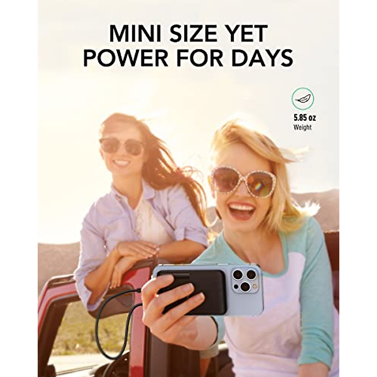 Charmast Small Portable Charger 10000mAh, 20W Mini Power Bank USB C Fast Charging, Ultra-Compact Slim Battery Pack LED Display, Travel Essentials Compatible with 15 14 13, Samsung Galaxy, iPad