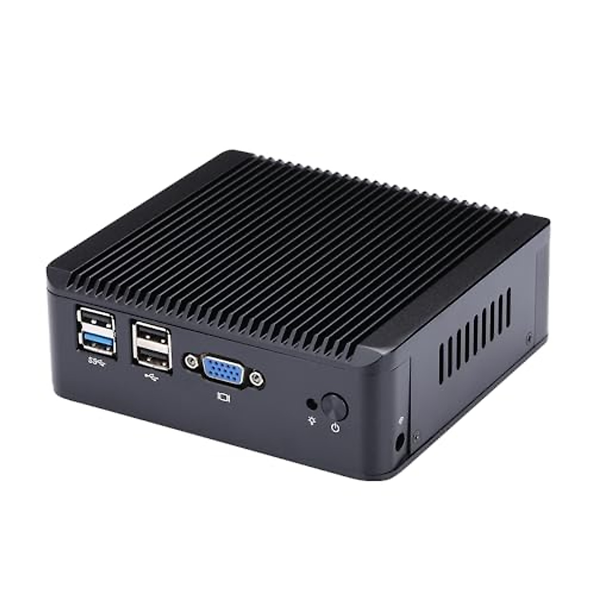 Qotom 4 LAN Mini PC Q190G4U-S02 with 4GB RAM 128GB SSD, Intel Celeron J1900 Processor, Quad core 2.0 GHz, x86 Mini PC Fanless