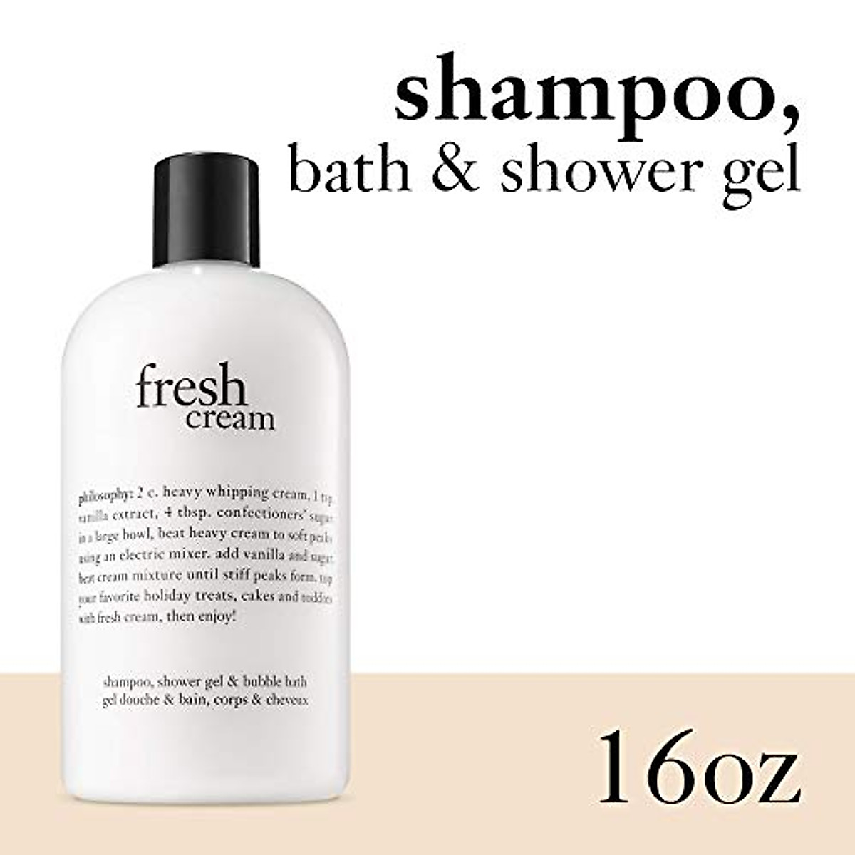 philosophy fresh cream - shower gel, 16 Oz