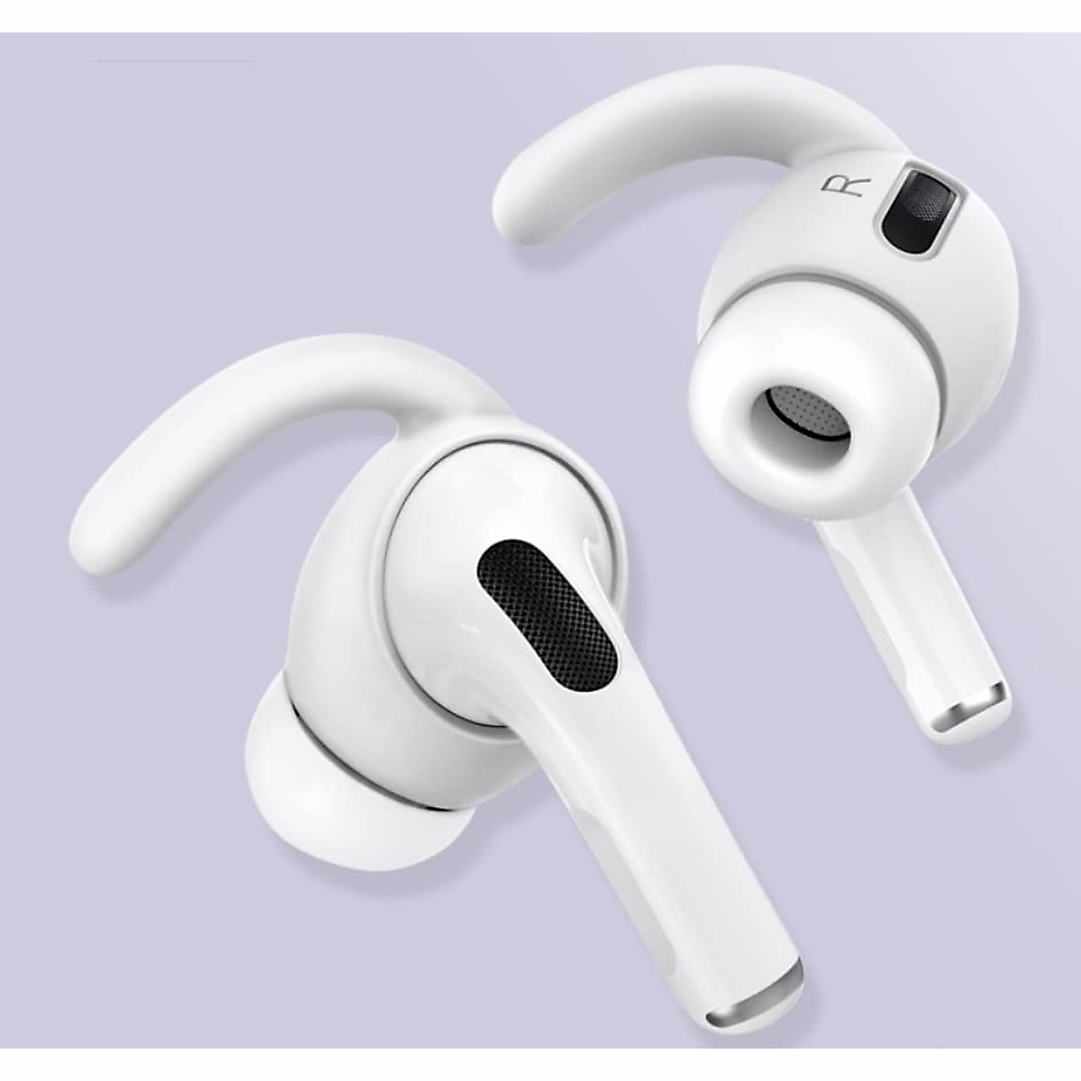 ALXCD Sport Ear Tips Hook Compatible with AirPods Pro Earbuds, Anti Slip Soft Silicone Earbuds Covers Earhooks, Compatible with AirPods Pro, 10 Pairs 10 Color