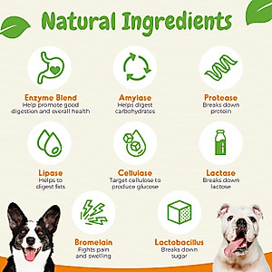 Inner Paw Probiotics for Dogs - Digestive Enzymes for Gut Health, Diarrhea & Bowel Support, Seasonal Allergies, Dog Supplement for Pet Immune System, Dog Vitamin - 120 Soft Chews - Chicken