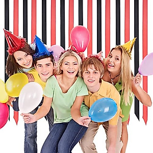 Ashmacdo 10 Rolls Crepe Paper Streamers,820 Ft Black and Red Crepe Paper Decorations Party Streamer for Birthday Decorations, Party Decorations, Wedding Decorations