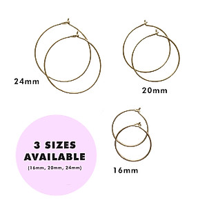 HONEYCAT Small Everyday Hoops in Gold, Rose Gold, or Silver | Minimalist, Delicate Jewelry (Small/Gold)