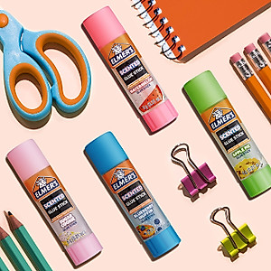 Elmer’s Scented Glue Sticks, Washable, Clear, Assorted Scents, 6 Grams, 6 Packs of 4 (24 Total Count)