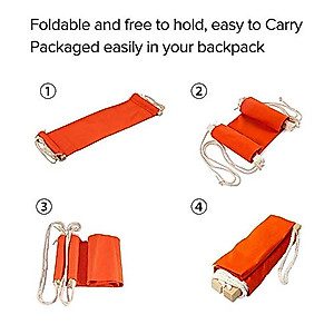 COLIBROX Geekfactory Mini Office Foot Rest Stand Desk Feet Hammock, Orange