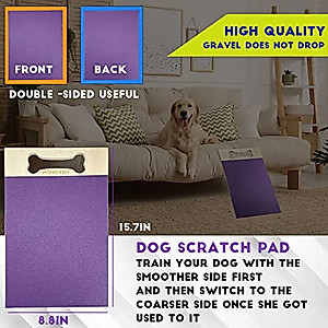 Monciysn Double Sided Dog Scratch Pad for Nails, Stress Free Dog Nail Scratch Board for Dog Nail File