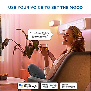 WiZ Connected 9ft Smart WiFi Color LightStrip Base Kit Plus Extension, 16 Million Colors, Compatible with Alexa and Google Home Assistant, No Hub Required