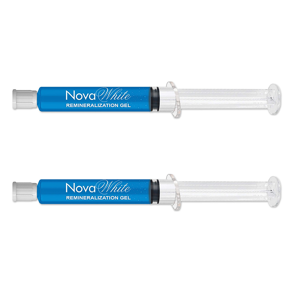 NovaWhite Remineralization Gel – (2) Extra Large Syringes, 2 Mouth Trays, Reduces Teeth Sensitivity, Strengthens Tooth Enamel, Sensitivity Treatment, Remineralizing & Desensitizing Sensitive Teeth