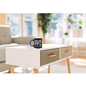 Silver Buffalo Peanuts Squad Sally, Linus, Charlie, Lucy, Snoopy and Woodstock Ceramic Coffee Mug, 20 Ounces