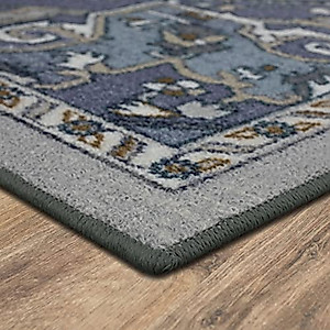 Mohawk Home Manne Medallion Denim Blue 1' 8" x 2' 10" Area Rug