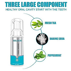 CCYP Brightify Deep Cleaning Foam Toothpaste,Deep Cleansing Foam Toothpaste Eelhoe, Teeth Whitening Toothpaste, Baking Soda Toothpaste, Intensive Stain Removal Toothpaste (1pcs)