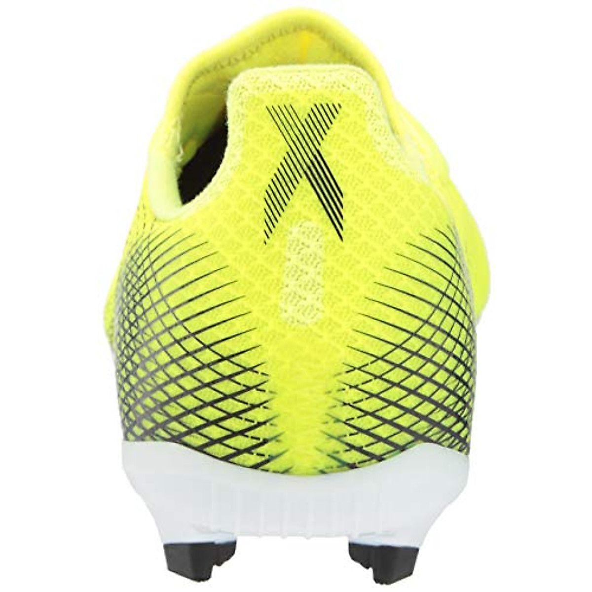 adidas Boy's X GHOSTED.3 Soccer Shoe, Solar Yellow/Black/Team Royal Blue(Firm Ground), 5.5 Big Kid