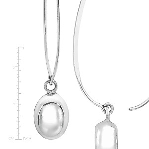 Silpada 'Wire Drop' Earrings in Rhodium-Plated Sterling Silver