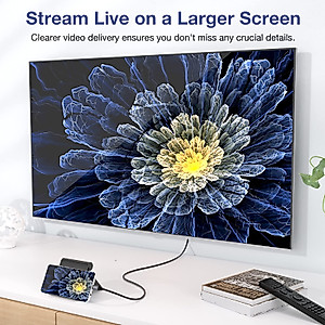 USB C to HDMI 2.1 Adapter, 8K@60Hz USB-C Female to HDMI Male Converter(Unidirectional Transmission), Support 8K, 4K@120Hz, 2K@240Hz, Type C Thunderbolt 3/4 Compatible for Steam Deck, MacBook, iPad Pro