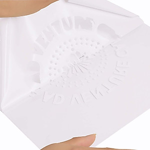 RENLITONG White HTV Iron on Vinyl 12Inch by 10ft Roll HTV Heat Transfer Vinyl for T-Shirt HTV Vinyl Rolls for All Cutter Machine - Easy to Cut & Weed for Heat Vinyl Design