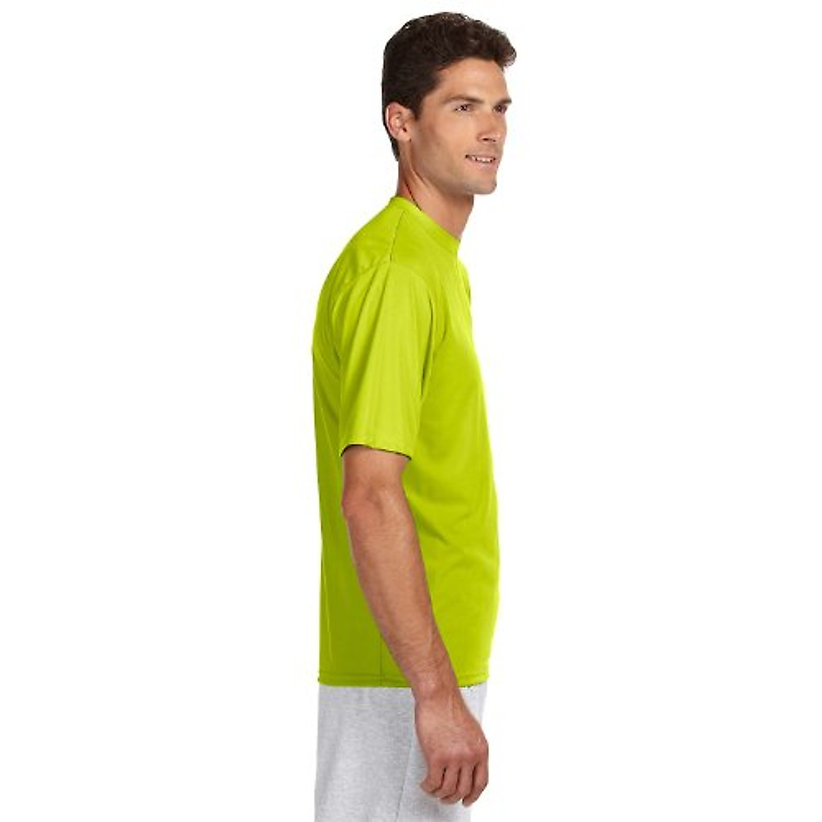 A4 Mens Cooling Performance Crew, XL, Safety Yellow