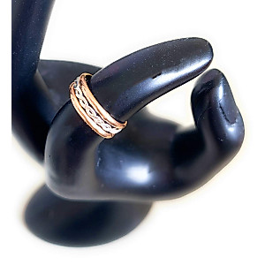 Toe Ring | Braid Stack 14K Gold Fill & Sterling Silver | Unisex Adjustable Toe Ring for Men or Women | One Size Fits All | Two-Tone Mixed Metal Ring