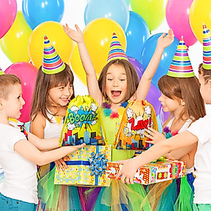 24 Pieces Hero Party Drawstring Bags, Colorful Hero Party Favor Gift Treat Bags Christmas Birthday Supplies for Wedding Classroom Party Baby Shower Candy Goodie Rewards Prize Bags 7.1 x 5.1 inches