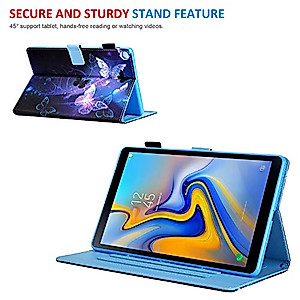 Galaxy Tab A 8.0 2019 Case,T290 T295 Cover, Dteck Multi-Angle Viewing Stand Flip Shell Wallet Case for Samsung Galaxy Tab A 8.0 inch 2019 Released Model SM-T290 / SM-T295 / SM-T297, Twinkle Butterfly