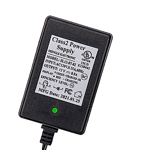 12 Volt Swith Indicator Battery Charger for Ride On Toy,12V0.9A Kids Electric Car Riding Toy Battery Power Adapter Round Hole SL12-07-02