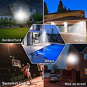 kelinvmi LED Flood Lights Outdoor 100W, Outdoor Security Light 10000lm High Brightness with Plug, 4200K Work Light with IP66 Outdoor Floodlights for Garage, Porch, Backyard, Playground