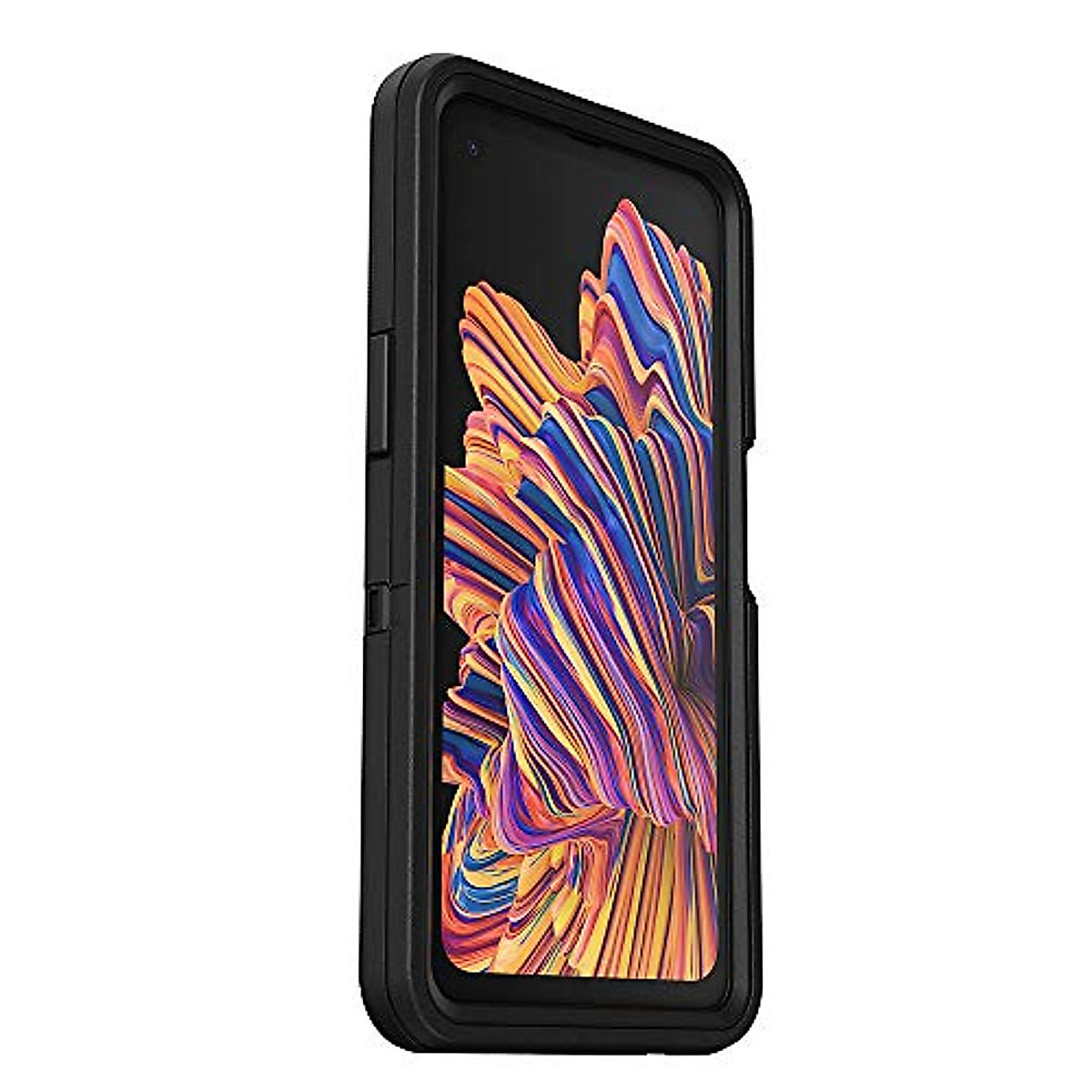 OtterBox Galaxy XCover Pro (Non-retail/Ships in Polybag) Defender Series Case - Non-retail/Ships in Polybag - BLACK, rugged & durable, with port protection, includes holster clip kickstand