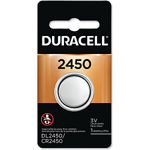 Duracell Lithium Battery Security 3 Volt DL2450B 1 Each (Pack of 2)