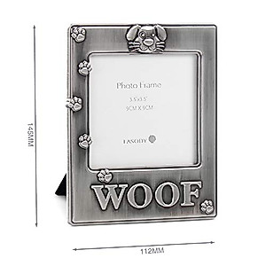 LASODY Memorial Dog Photo Picture Tabletop Frame Woof Frame-Dog Photo Gift