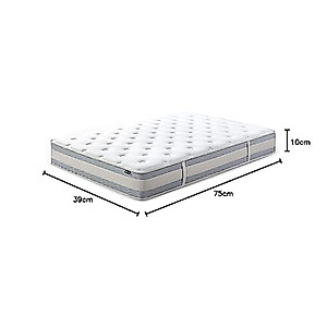ZINUS 10 Inch Green Tea Cooling Gel Memory Foam Hybrid Mattress, Pocket Innersprings for Motion Isolation, Edge Support, Twin, White