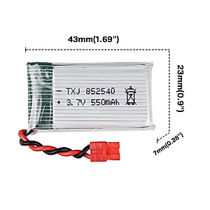 Cheerwing 4pcs 3.7V 550mAh Battery and 4-in-1 Charger Syma X5SW-V3 Drone