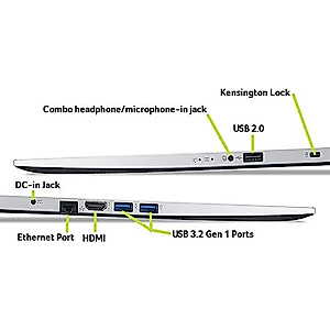 acer 2023 Aspire 1 Slim Laptop for Student, 2023 Newest 15.6" FHD Laptop, Dual-core, Intel Celeron N4500, 12GB RAM, 128GB eMMC, Student & Business, Thin and Light, Win 11 Home S, Bundle with JAWFOAL