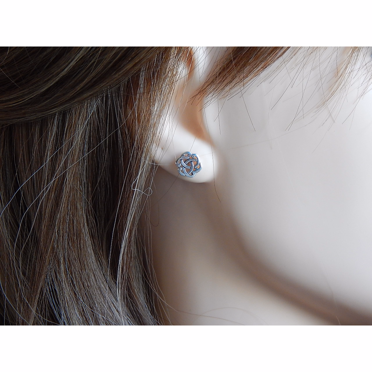 ICYROSE 925 Sterling Silver Infinity Celtic Knot Stud Earrings (Nickel Free) (Celtic 10mm)