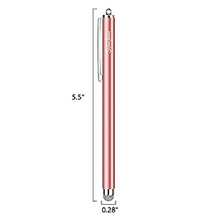 StylusHome Stylus Pens for Touch Screens (6 Pcs), Sensitivity Capacitive Stylus Fiber Tips Touch Screen Pen with 6 Extra Replaceable Tips for for iPad iPhone Tablets All Universal Touch Devices