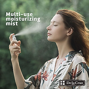 De La Cruz Rose Water and Glycerin Spray for Face - Rosewater Facial Toner and Moisturizer Mist for Skin and Hair 8 fl oz (236 mL)