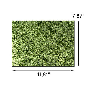 kathson 2pcs Reptile Carpet Terrarium Liner Tortoise Bedding Reptile Substrate Liner Mat Pet Cage Mats Supplies for Lizard Snake Bearded Dragon Gecko Chameleon Turtle Iguana (11.81 X 7.87 in)